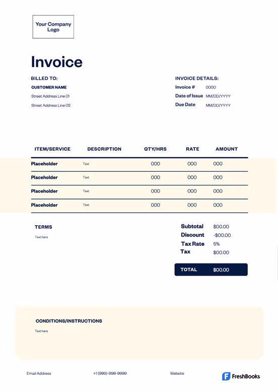 Free Deposit Invoice Templates: Download in Excel, PDF & Word
