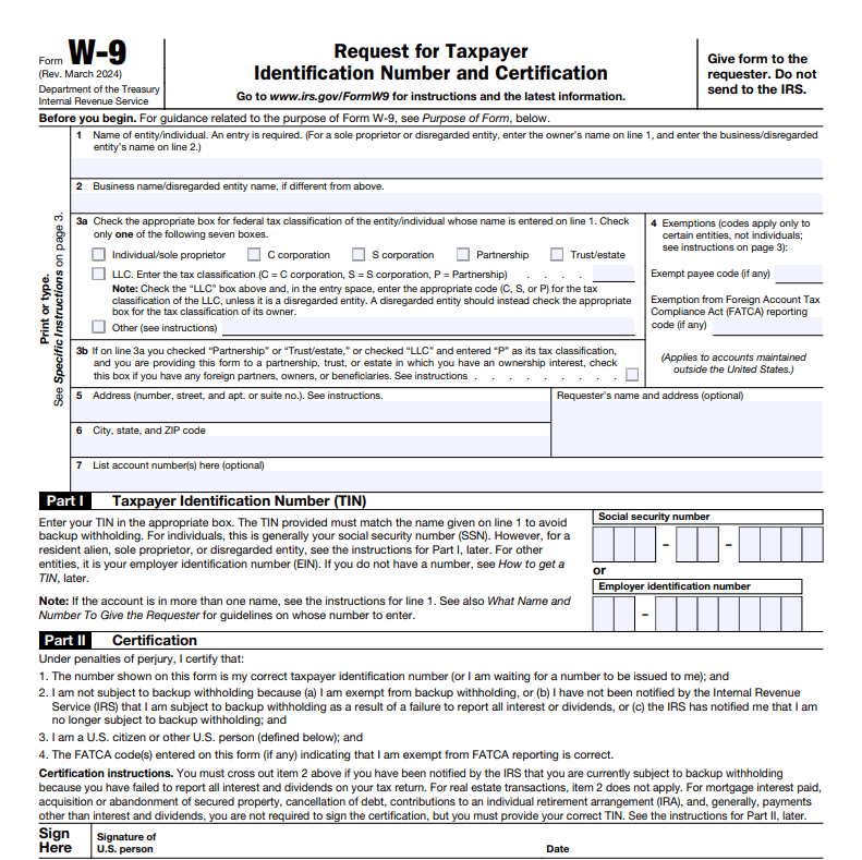 How to Fill out a W-9 Form