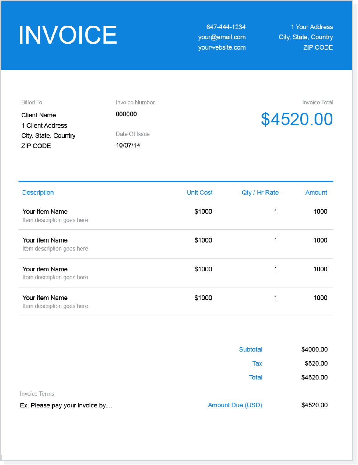 How to Make an Invoice Without a Company