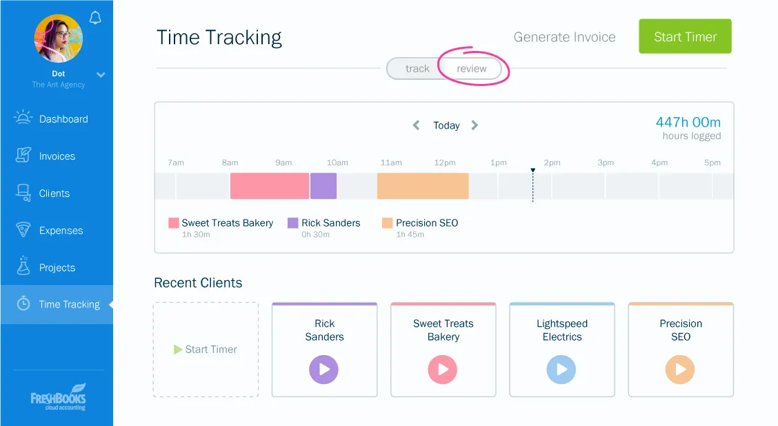 New: Easily Review Logged Hours with Team Time Tracking on FreshBooks ...