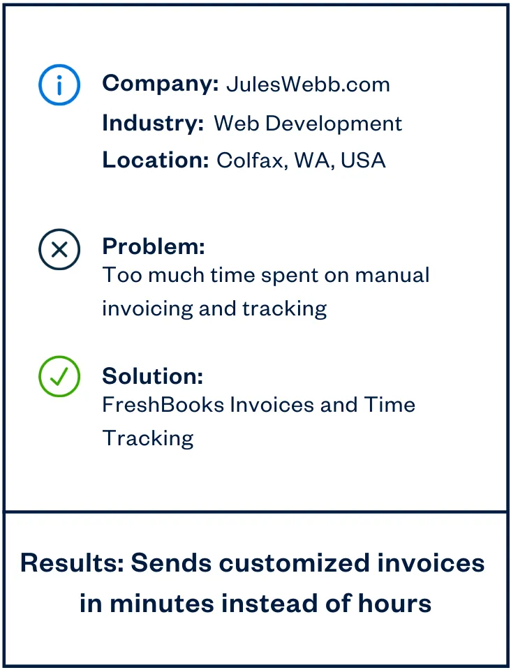 Meet Jules, a Web Developer, Who Streamlined Her Business Using FreshBooks | FreshBooks Blog