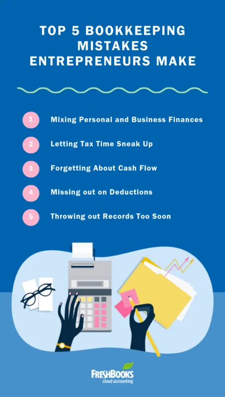Top 5 Bookkeeping Mistakes Entrepreneurs Make, According to Bookkeepers ...