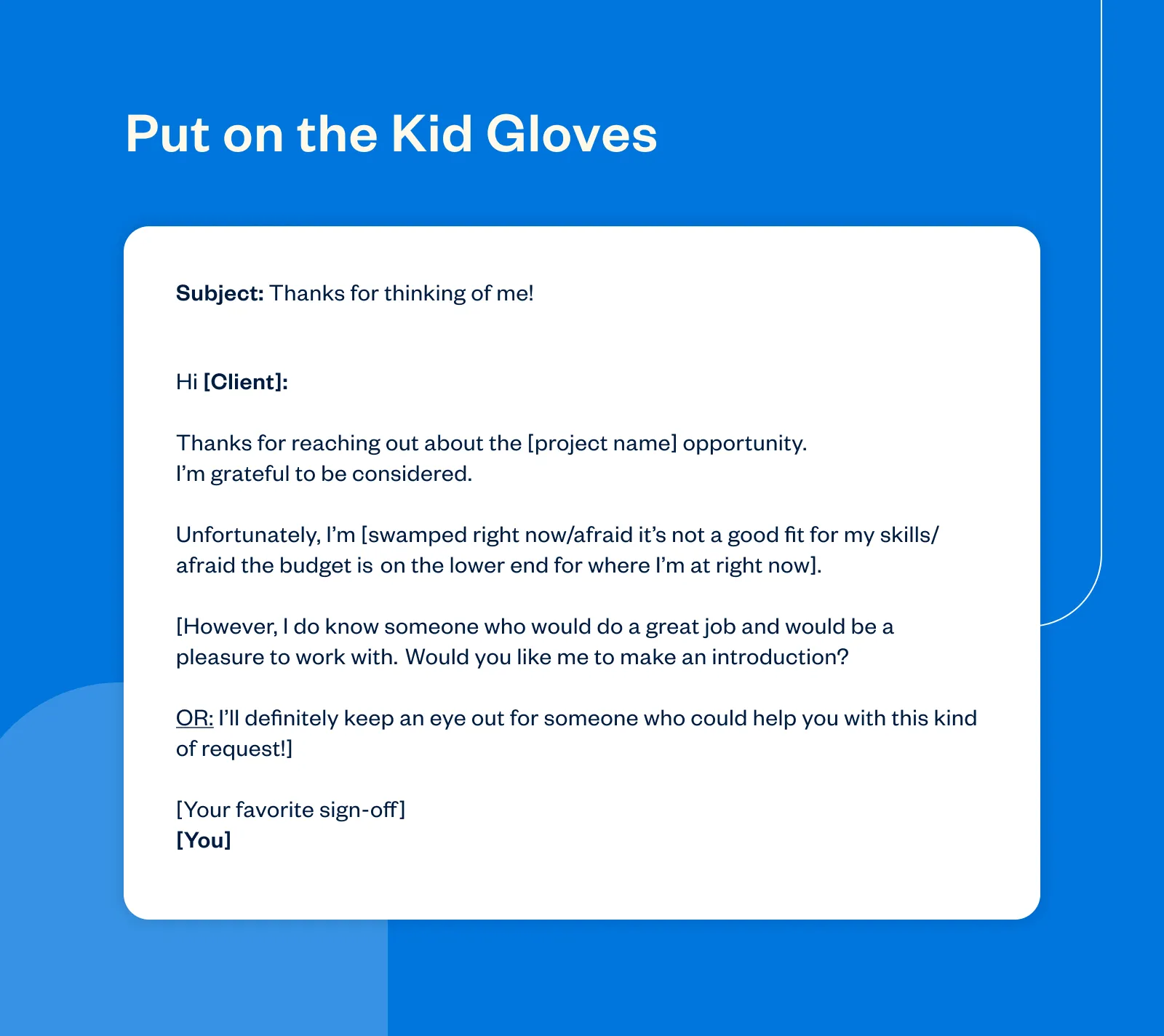 Honest and Direct: How to Say No Politely to a Client (With Examples ...