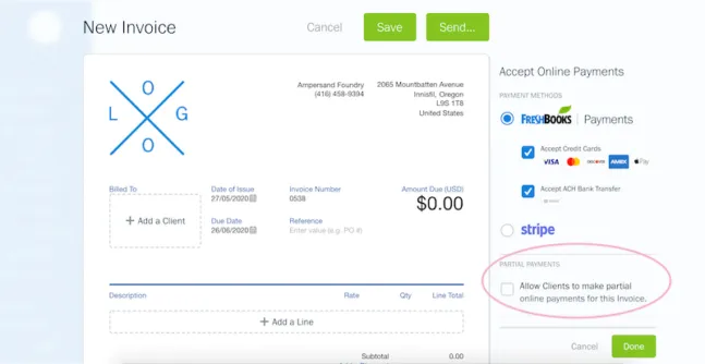 New: Accept Partial Payments on Invoices, Starting Today | FreshBooks Blog