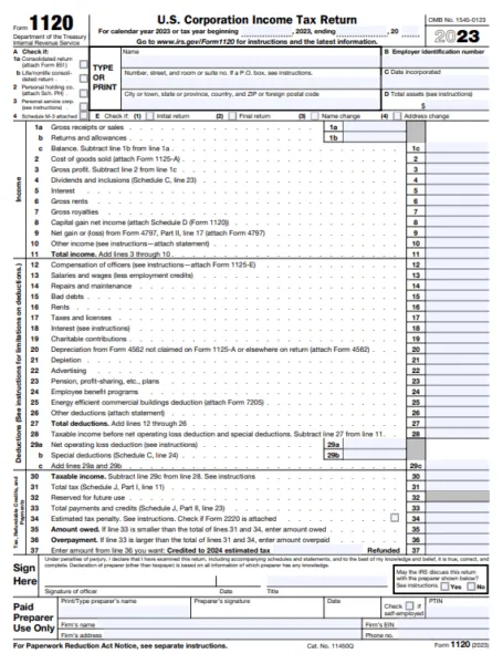What Is a 1120 Tax Form? Facts and Filing Tips for Small Businesses