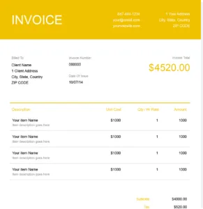 Free Invoice Templates UK | Send Invoice For Free | FreshBooks