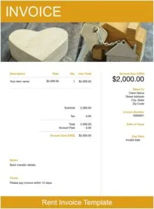 Rent Invoice Template | Free Custom Templates | FreshBooks