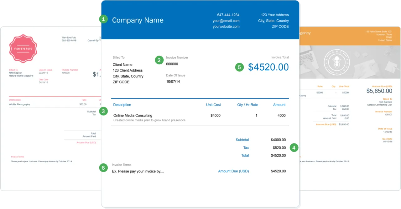 Free Invoice Templates | Download Now and Customize Your Invoices