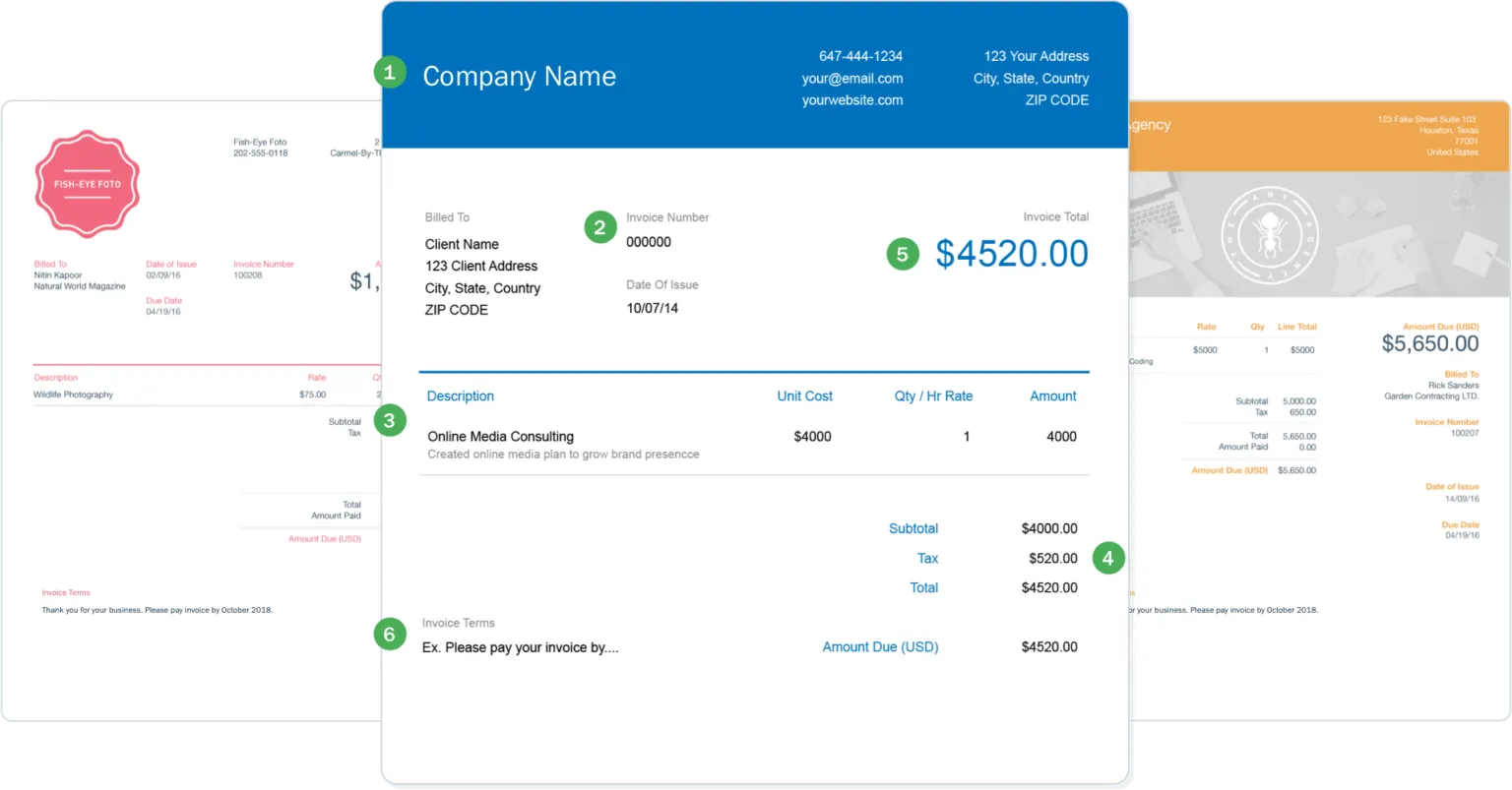 Free Invoice Templates | Download Now and Customize Your Invoices