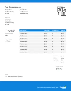 Translation Invoice Template | Get 100+ Free Templates | FreshBooks