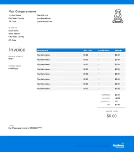 Free Bakery Invoice Template | Download Now | FreshBooks