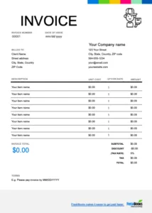 Free Courier Invoice Template | Download Now | FreshBooks
