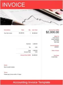 Accounting Invoice Template | Get Free Templates | FreshBooks