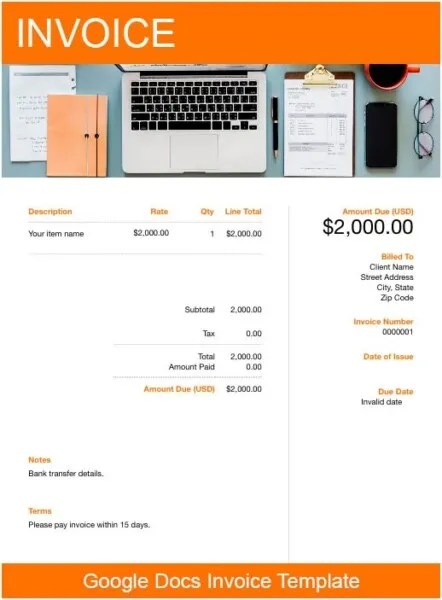 Google Docs Invoice Template | Free Download | FreshBooks