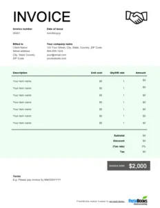 Small Business Invoice Template | Free Downloadable Templates | FreshBooks