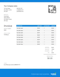 Logo Design Invoice Template | Free Downloadable Templates | FreshBooks