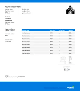 DJ Invoice Template | Get Free Templates | FreshBooks