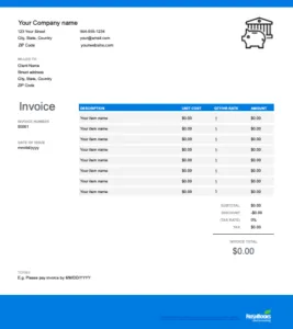 Free Generic Invoice Template | Download Now | FreshBooks