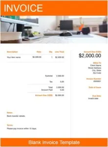 Blank Invoice Template | Free Downloadable Templates | FreshBooks