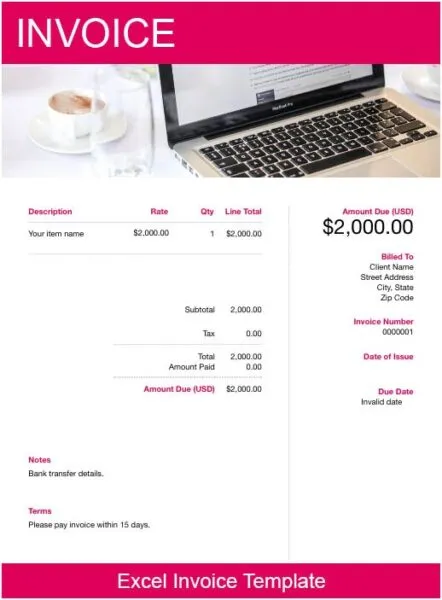 Free Excel Invoice Template | Free Downloadable Templates