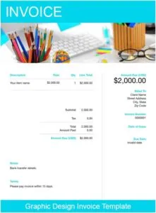 Graphic Design Invoice Template | Free Custom Templates | FreshBooks