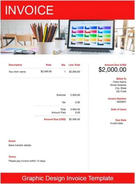 Graphic Design Invoice Template | Free Custom Templates | FreshBooks
