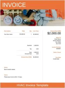 Free HVAC Invoice Template | Download Now | FreshBooks