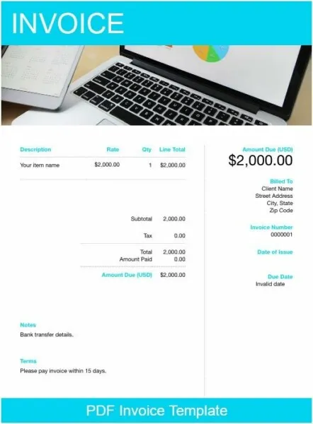 Free Invoice Template PDF | Free Download | FreshBooks