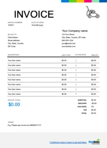 Landscaping Invoice Template | Free Custom Templates | FreshBooks