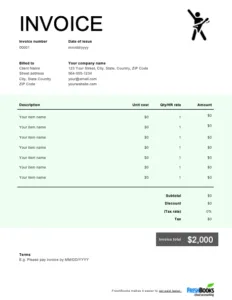 Free Musician Invoice Template | Download Now | FreshBooks