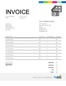 Video Production Invoice Template | Free Downloadable Templates ...