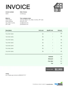 Video Production Invoice Template | Free Downloadable Templates ...