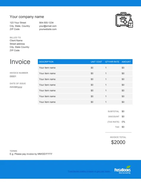 Invoice Templates Gallery | Free Download | FreshBooks