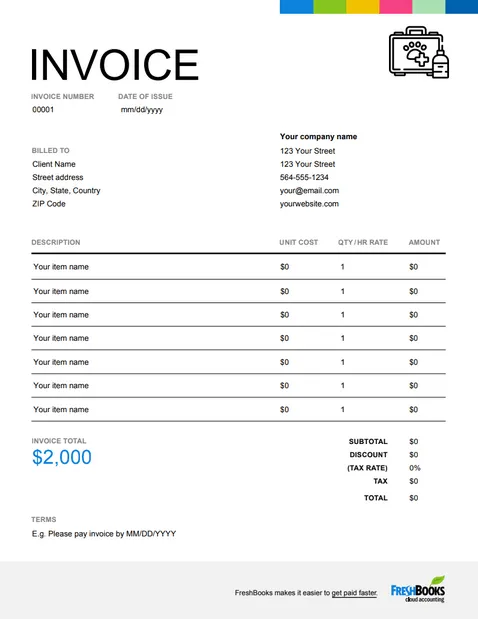 Invoice Templates Gallery | Free Download | FreshBooks