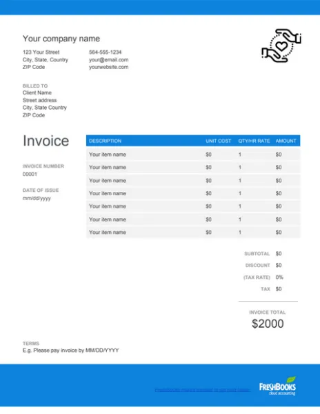 Free Medical Invoice Template | Download Now | FreshBooks UK