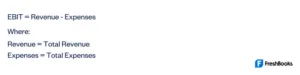 EBIT (Earnings Before Interest and Taxes): Definition & Formula