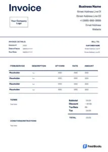 Actor Invoice Templates | Free Download