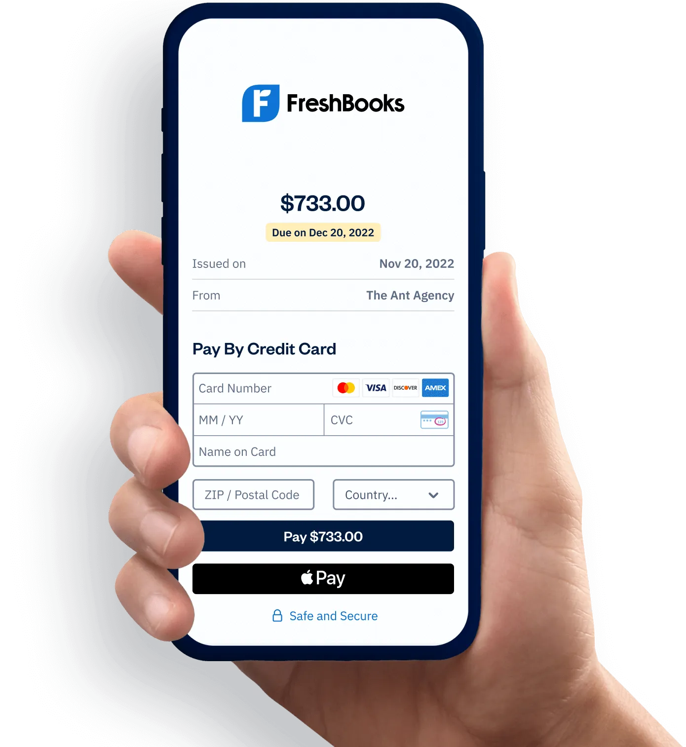 Accept Credit Card Payments Online Free Trial - FreshBooks